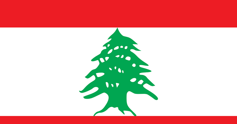Bandera de Líbano