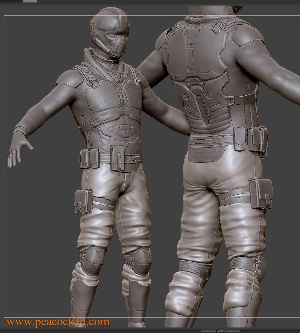 ZBrush Mech Soldier WIP 2