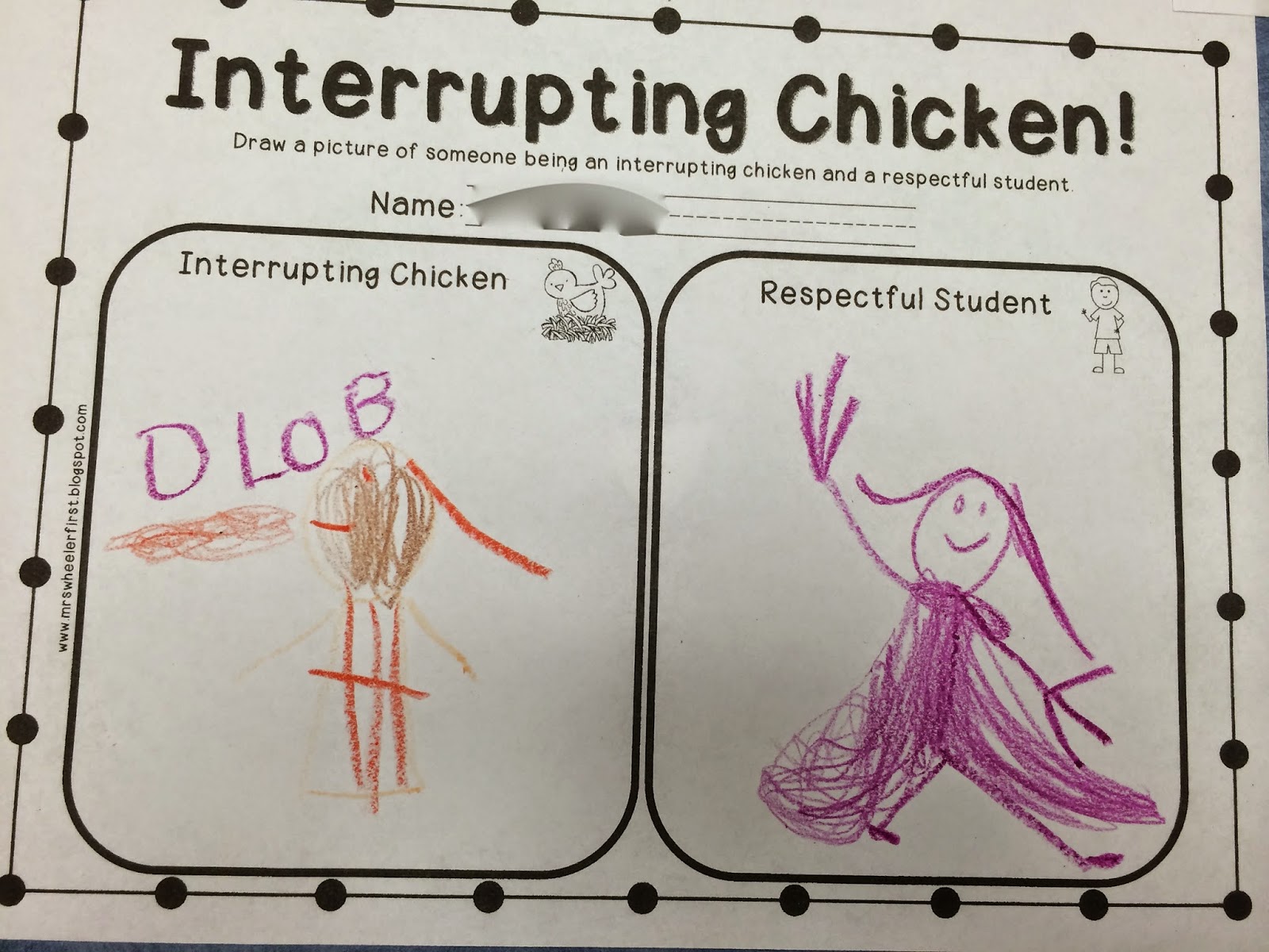 Ms. Sepp's Counselor Corner: Interrupting Chickens in Kindergarten