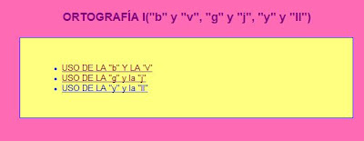 Recomendaciones Anto: Ortografía: Uso de la ll y de la y