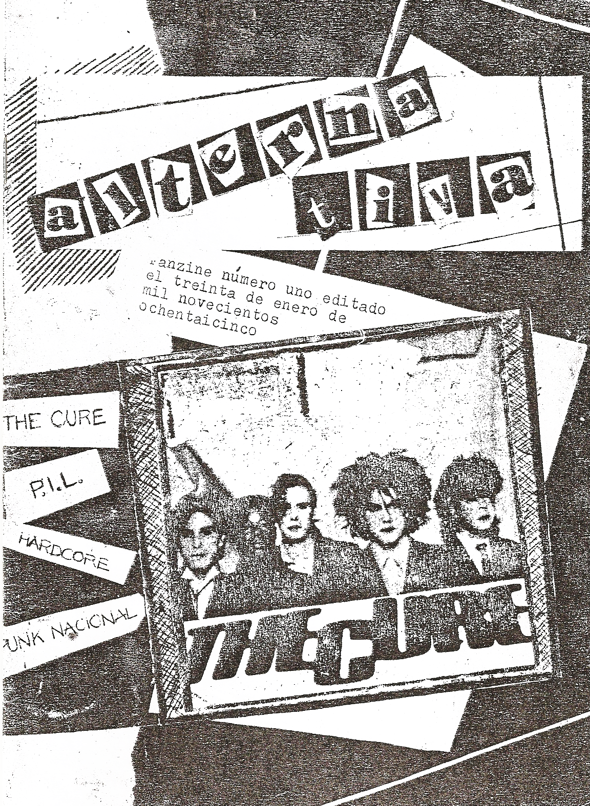 ANTENA HORRÍSONA: Primer número de Alternativa fanzine (enero de 1985)