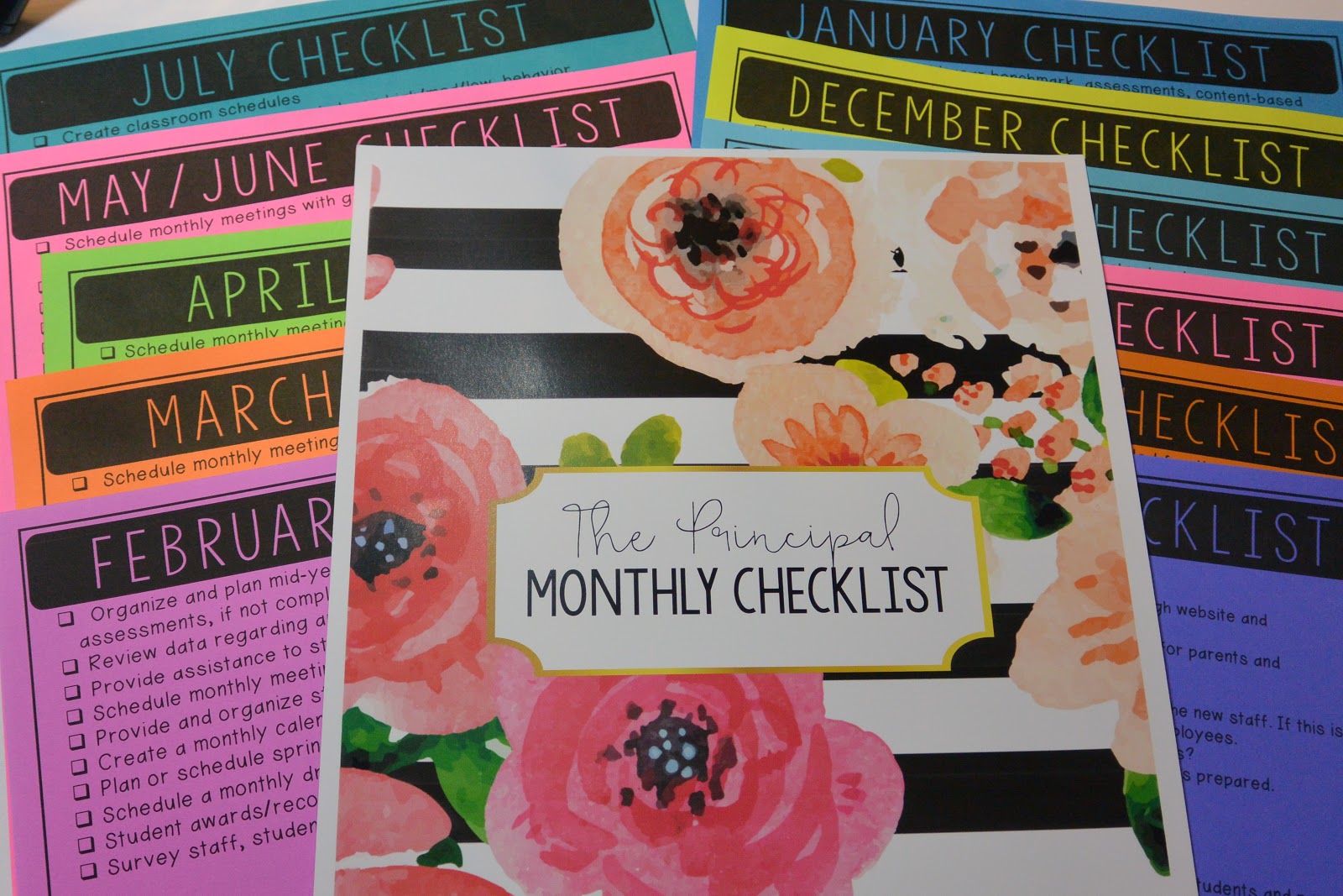 Principal's Monthly To-Do Checklists - Stephanie McConnell/Principal ...