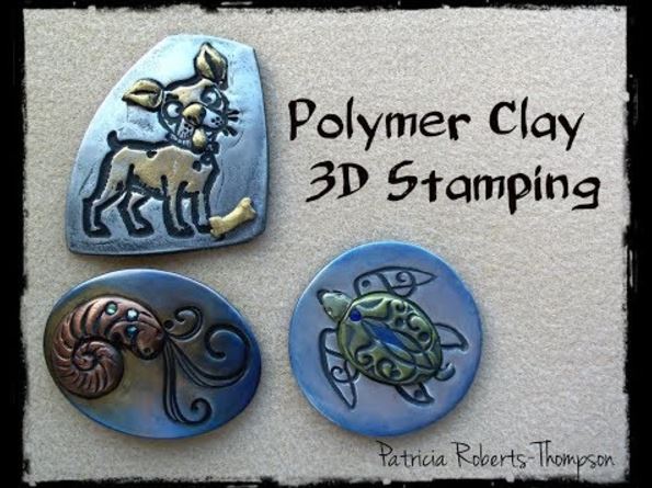 Layered Stamped Polymer Clay Tutorial for 3D Designs / The Beading Gem
