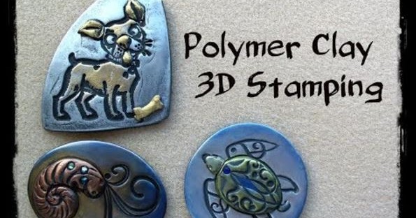 Layered Stamped Polymer Clay Tutorial for 3D Designs / The Beading Gem