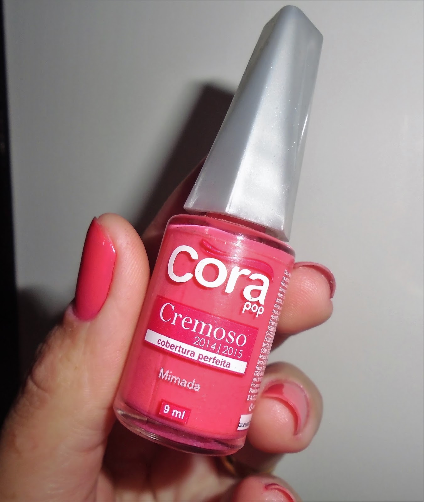 Blog da Karulina: Unhas da Semana: Esmalte Cora pop
