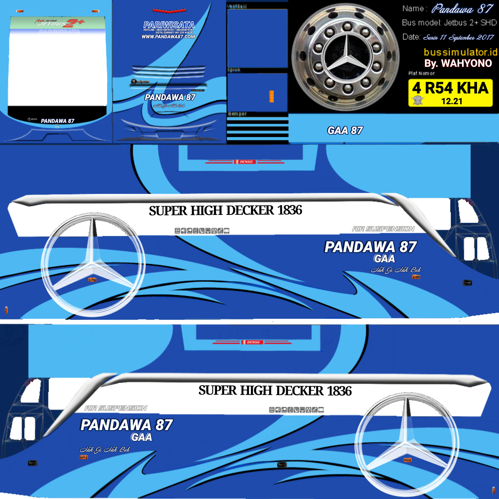 Kumpulan Livery Bus Simulator Indonesia V7 | Download Livery BUSSID Mod