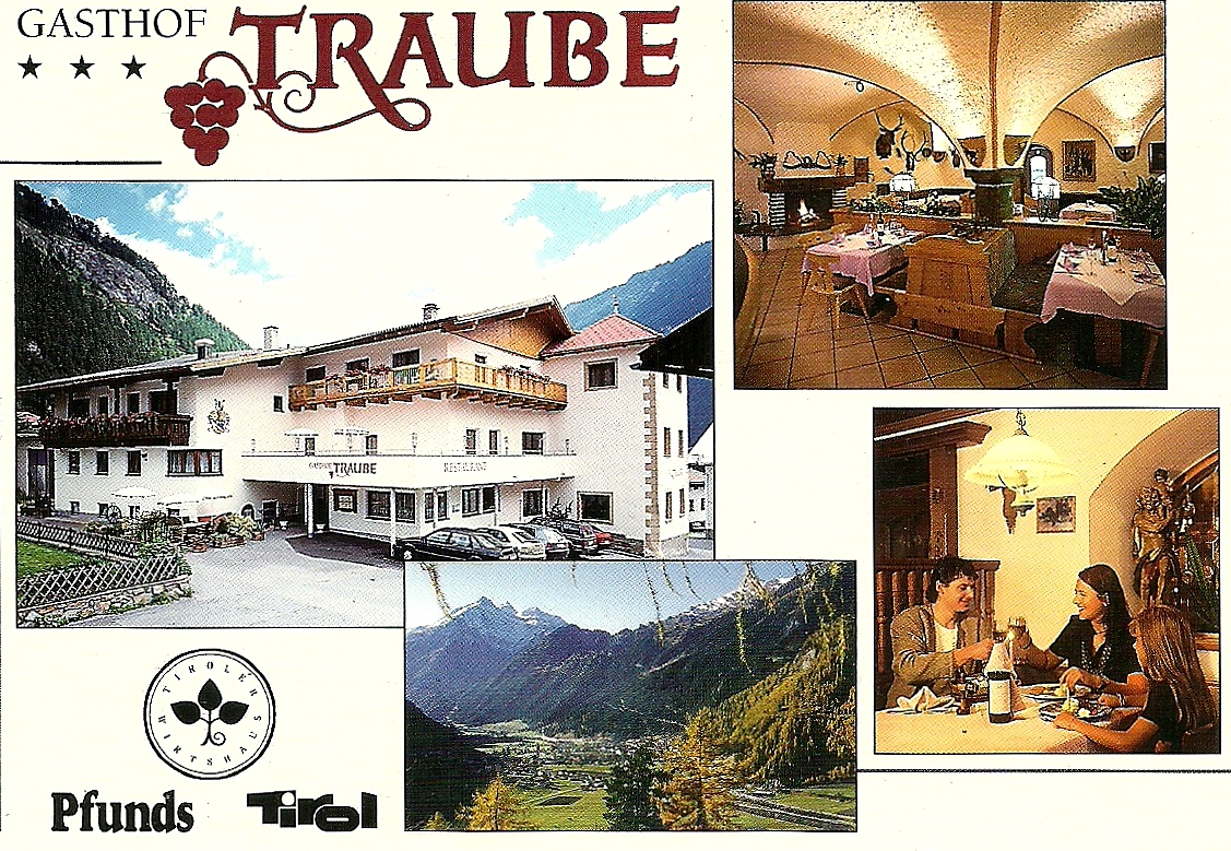 The traveler's drawer: GASTHOF TRAUBE, Pfunds (Tirol, Österreich / Austria)