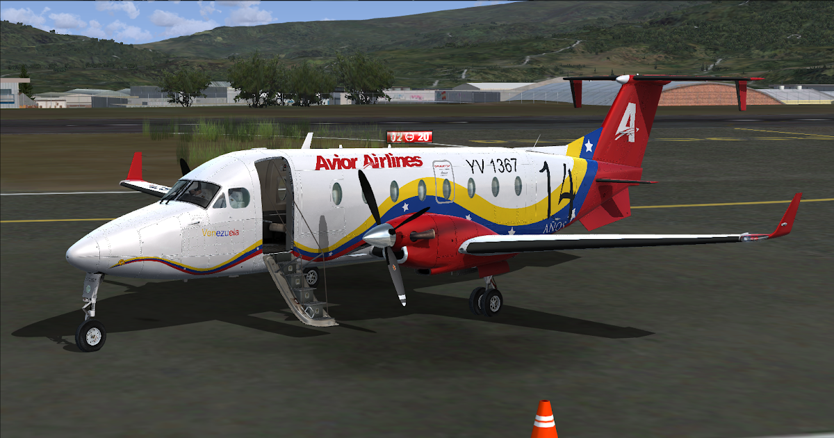 [FSX/FSX:SE/P3D] Carenado Beechcraft 1900D HD Avior Airlines YV1367 14 Años Special Livery