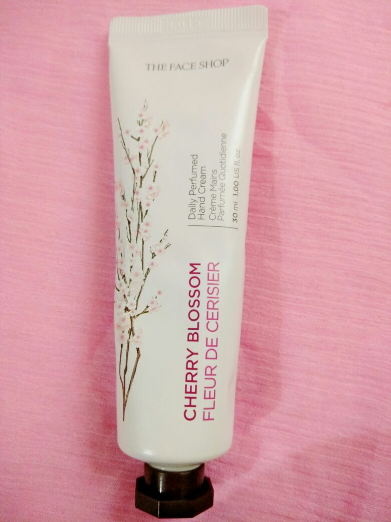 THE FACE SHOP DAILY PERFUMED HAND CREAM IN CHERRY BLOSSOM - herwayoflife