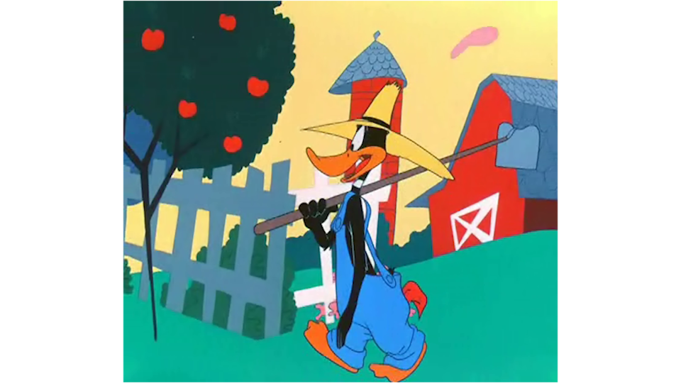 Animation Reference: Daffy Duck walk cycle from 'Duck Amuck' - 1953