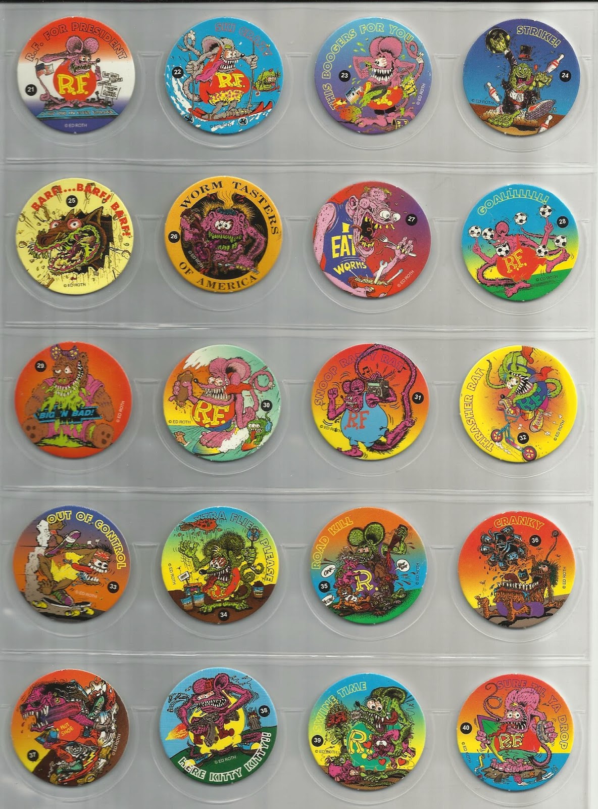 Tazos e Cards: Pogs Rats: Series 1