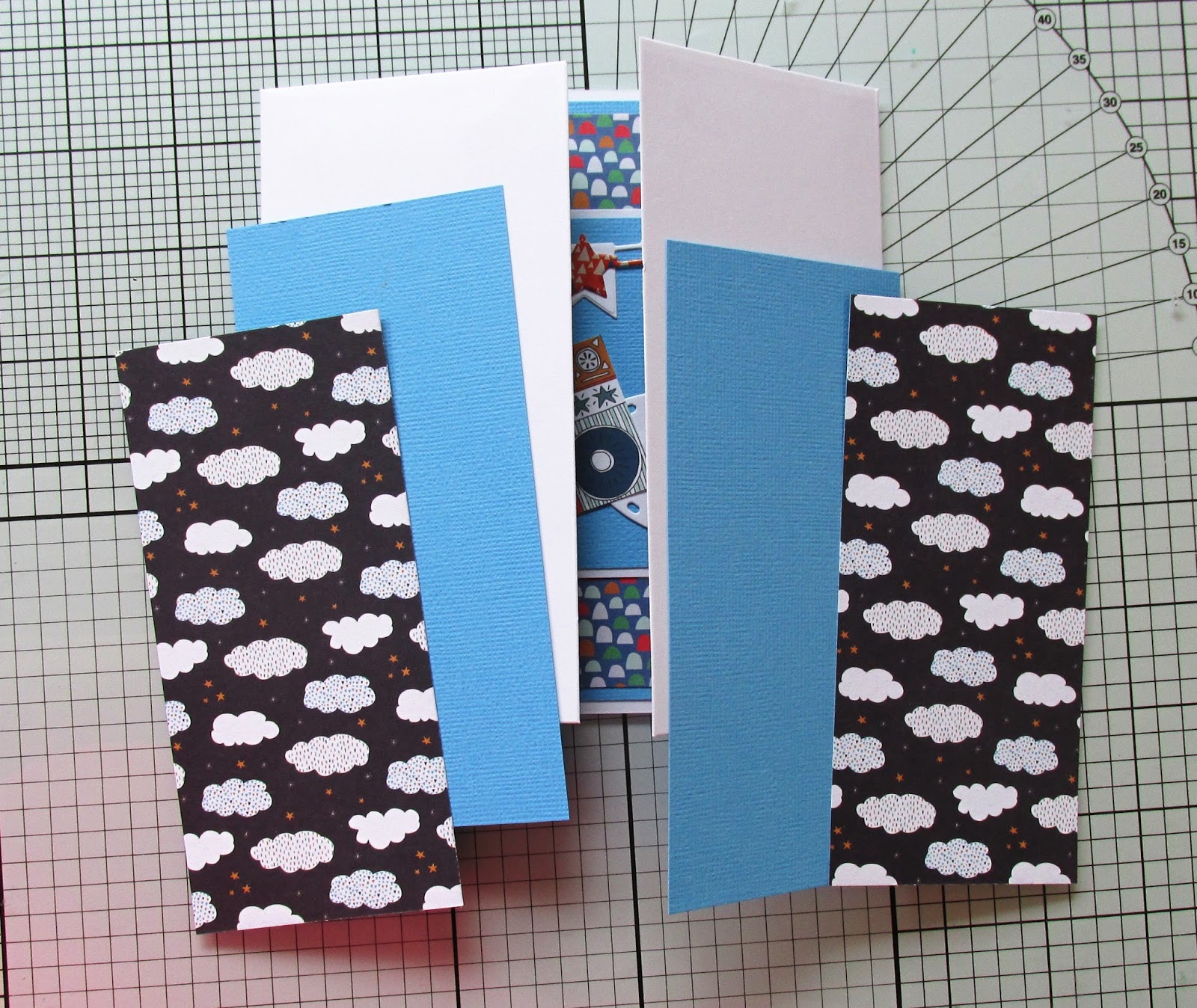 A Passion For Cards: How to make a gatefold card with folded inside - Dad