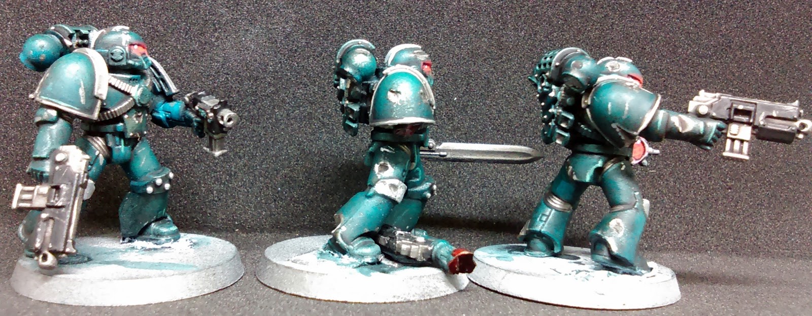 30Kplus40K: 30k Alpha Legion Squad No.2 - Painted