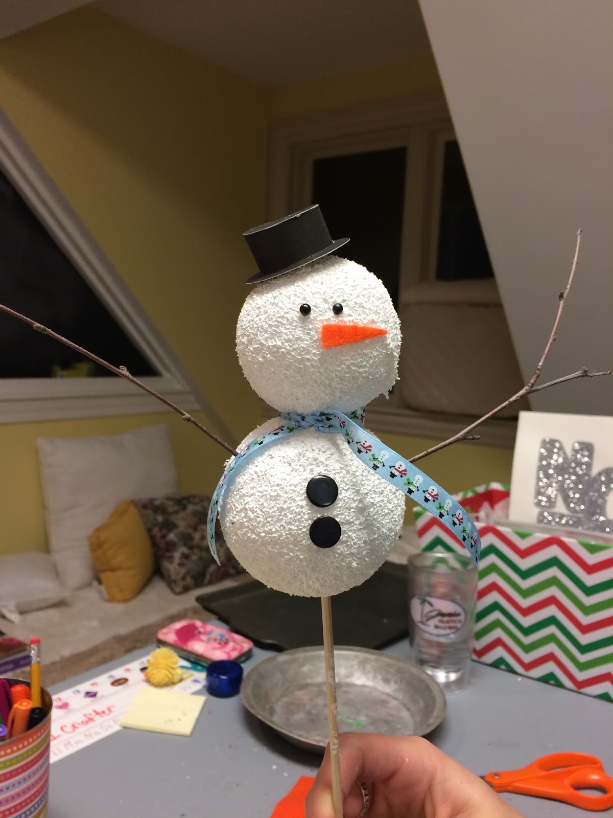 Make My Day Camp: Styrofoam Snowman