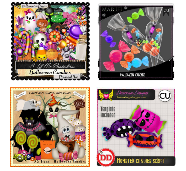 MarieLdesigns: Halloween Candies Blog Train