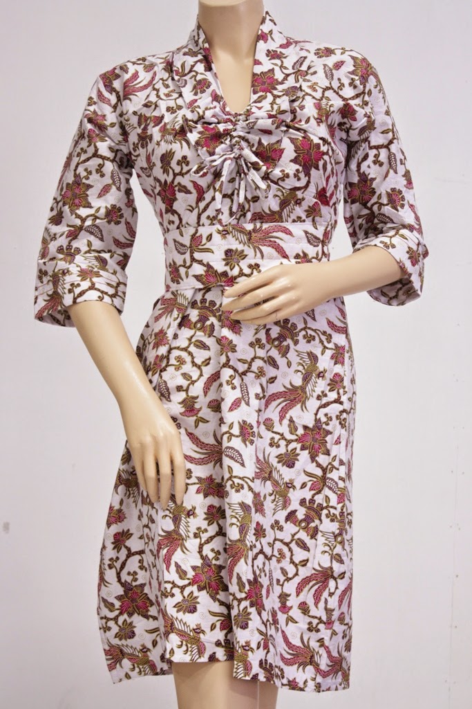 49+ Model Dress Batik Modern Kombinasi, Batik Yang Cantik!
