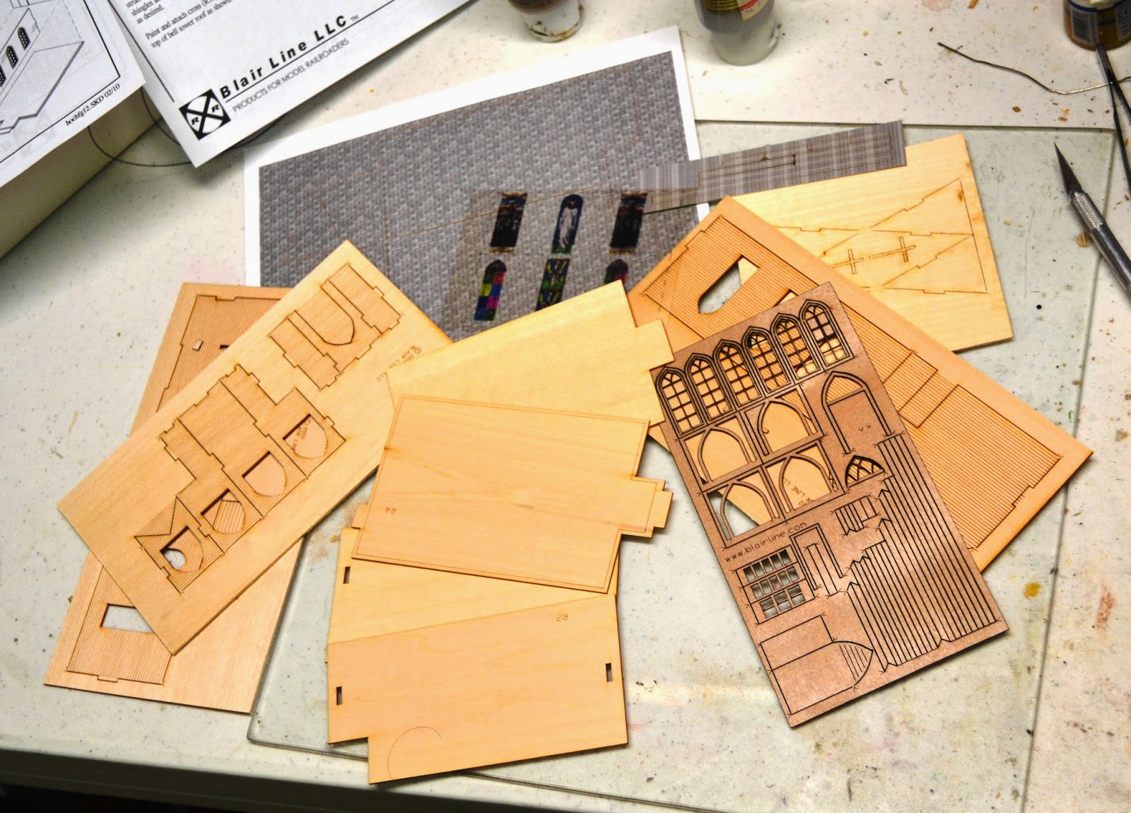 Nirvana Valley Model Railroad: Blairline Church, Laser cut kit with 3d ...