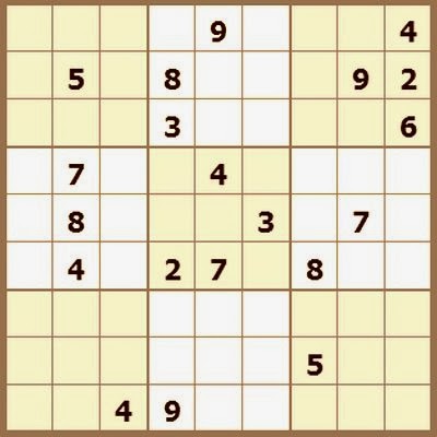 Free printable Word Search and Sudokus: Sudoku 19