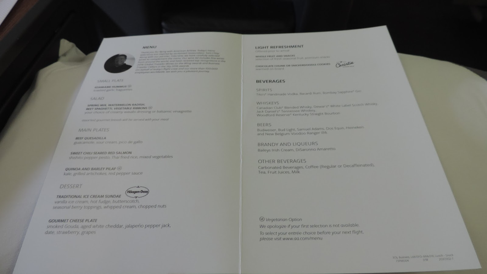 Review: American Airlines Business Class, Los Angeles-New York