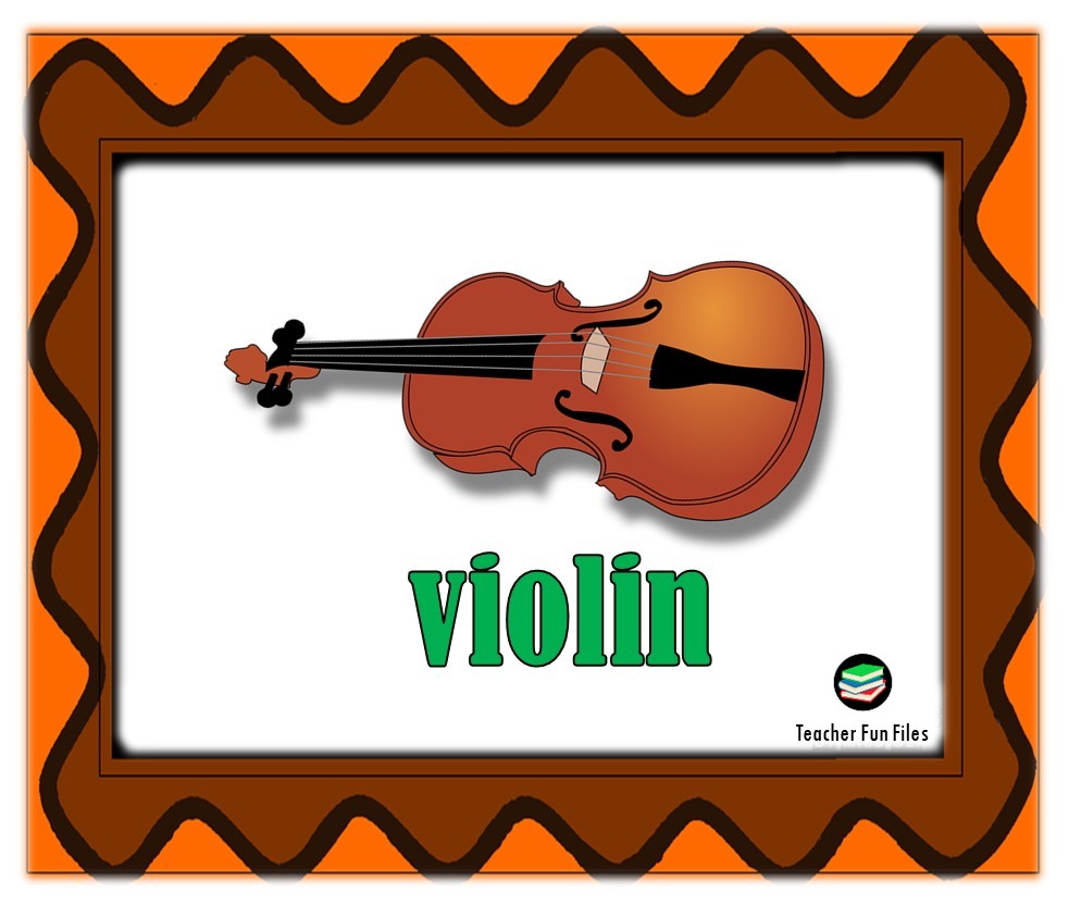 Teacher Fun Files: Musical Instrument Flashcards