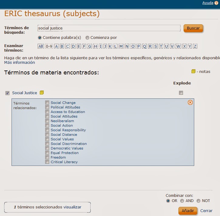 ERIC, paso a paso 4. Herramientas de búsqueda ~ CanalBiblos: blog de la ...