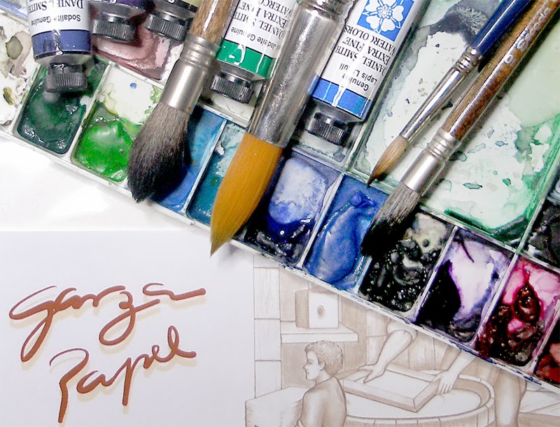 Artimañas: Acuarelas DANIEL SMITH - Pintando con piedras preciosas