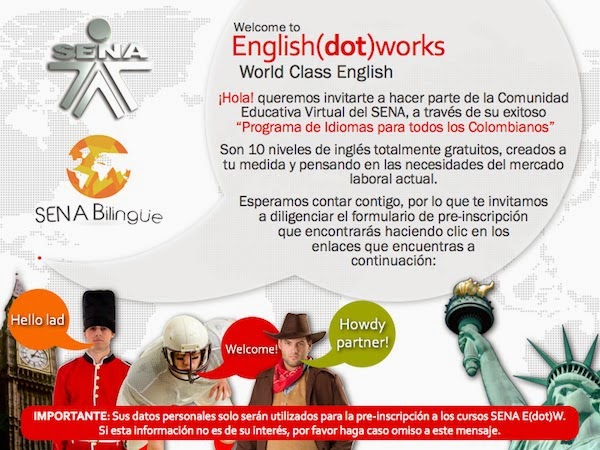 Connect to English: INSCRIPCIÓN CURSO DE INGLÉS VIRTUAL SENA
