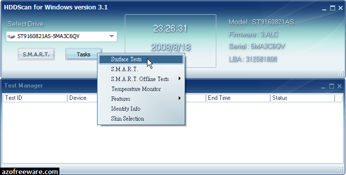 HDDScan 3.1 免安裝版 - 硬碟診斷軟體 - 阿榮福利味 - 免費軟體下載