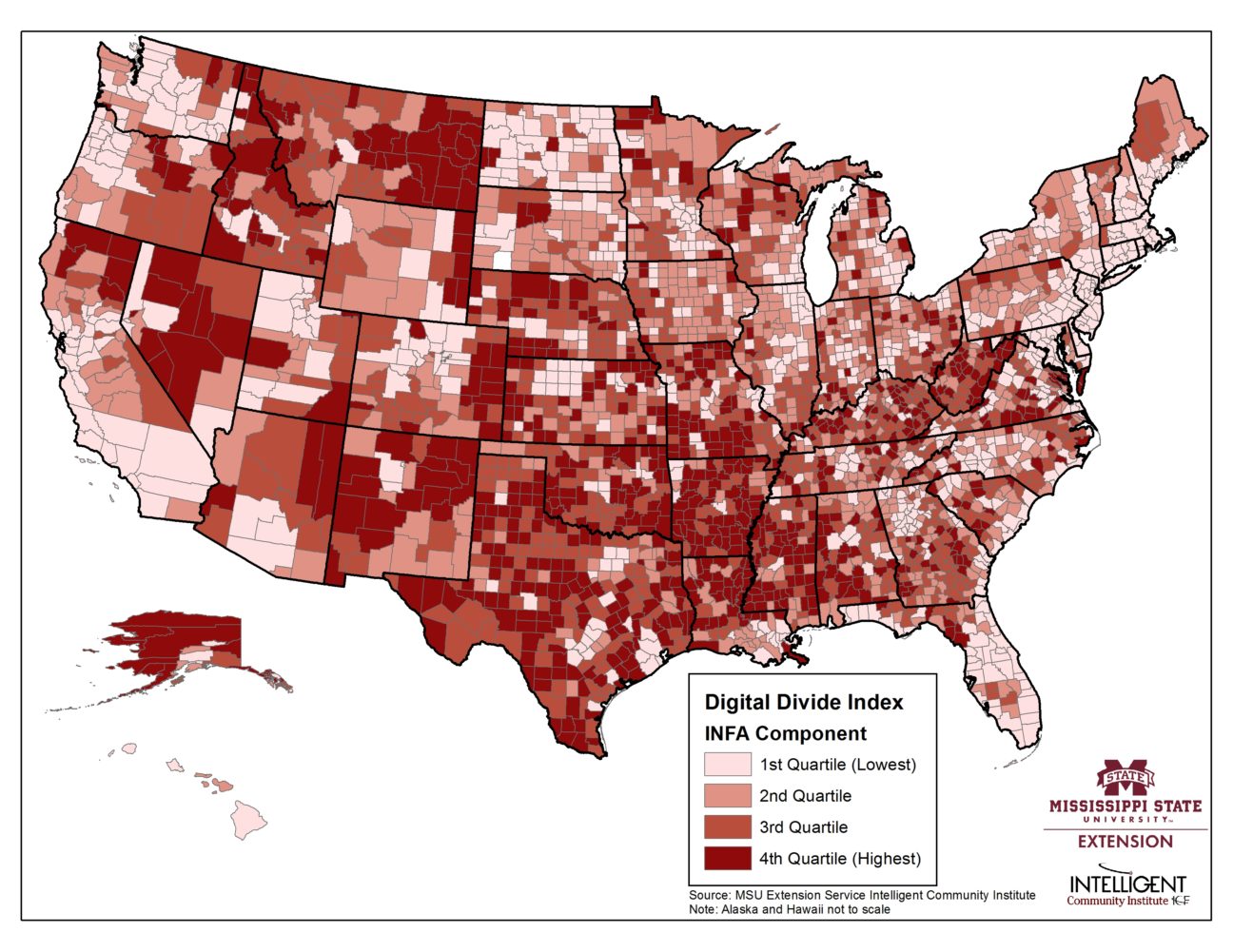 The Rural Blog: Researcher measures digital divide by county; the top ...