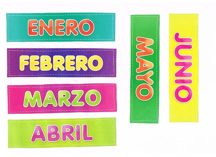 RECURSOS y ACTIVIDADES para Educación Infantil: Carteles de los MESES ...