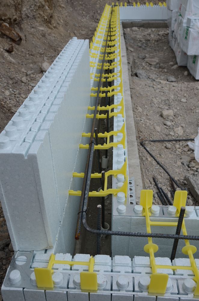 Windermere Green Home: Basement - insulated concrete forms