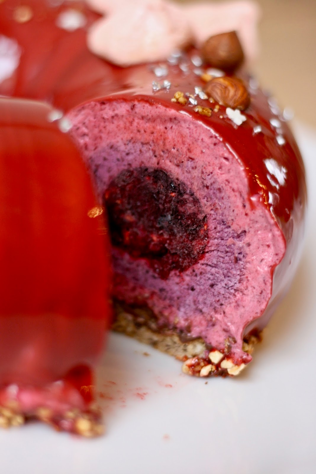 beaux gâteaux: Entremet aux fruits rouges