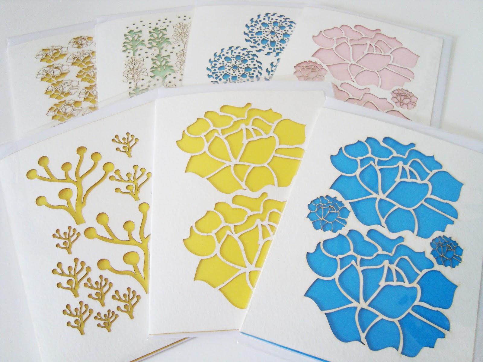 Mayada design: laser cut cards