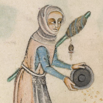 In My Lady's Chamber: Tutorial: Distaff spinning