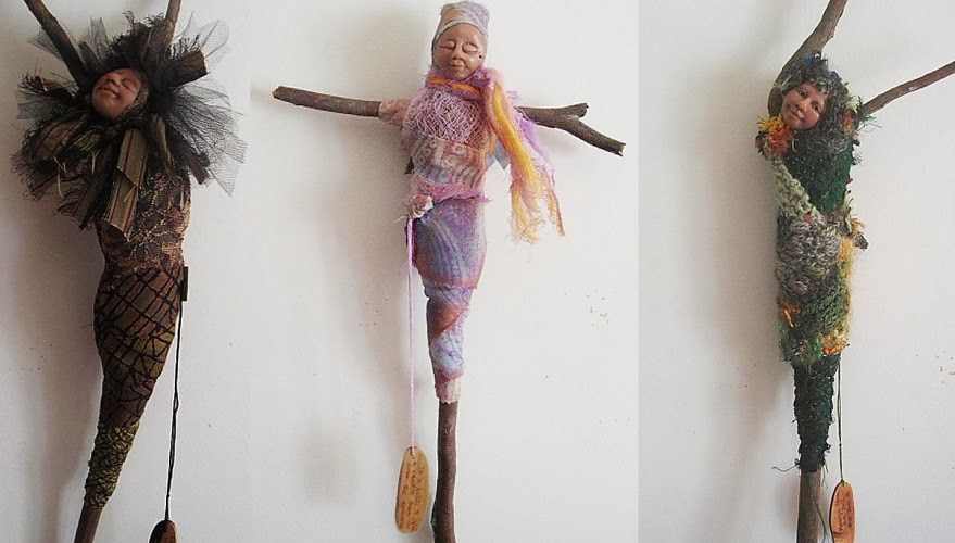 Empress Wu Designs with Wilma : Evolution of Message Stick Art Dolls