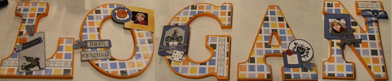 studio A all things ashley: "Logan" Altered Letters