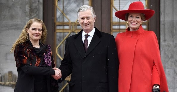 Queen Mathilde and King Philippe Visit to Canada 1st day | Newmyroyals & Hollywood Fashion