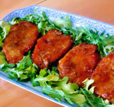 One Perfect Bite: Jack Be Quick Orange Glazed Pork Chops