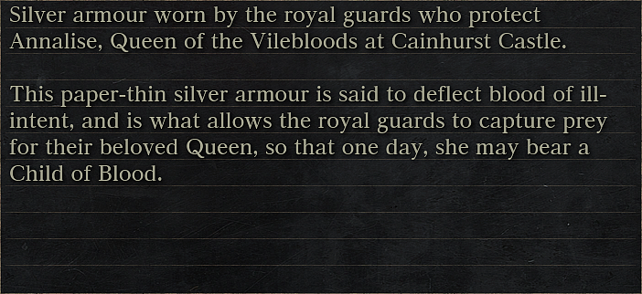 Cainhurst Armor | Bloodborne Wiki