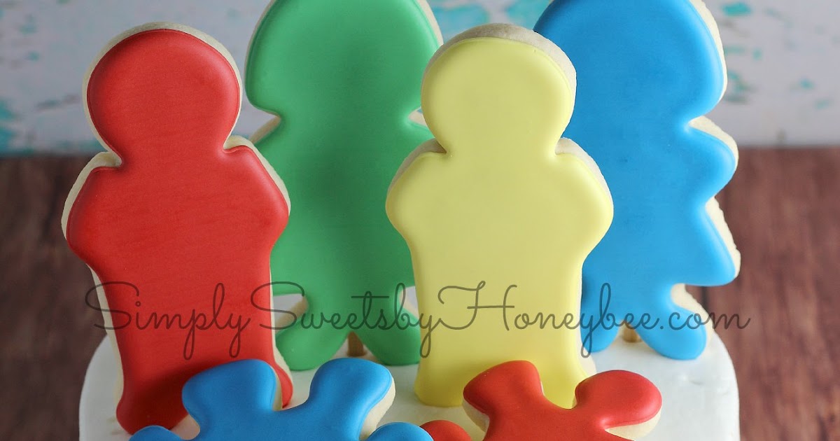 The Cookie Puzzle: Autism Awareness Cake by Simply Sweets by Honeybee