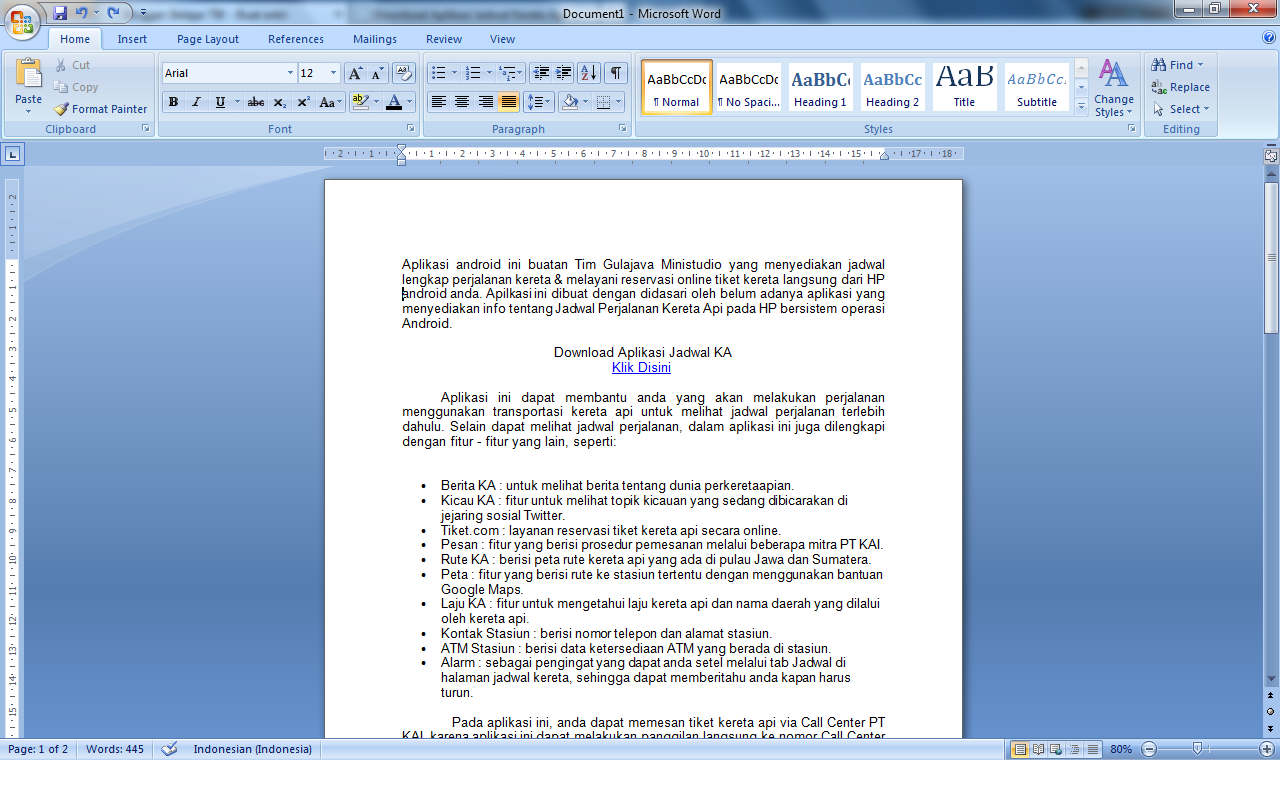 Cara Membuat Kolom di MS Word | Kumpulan Cara Cepat, Cara Mudah dan ...