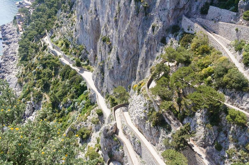 Via Krupp | Famous streets of the island of Capri, Italy