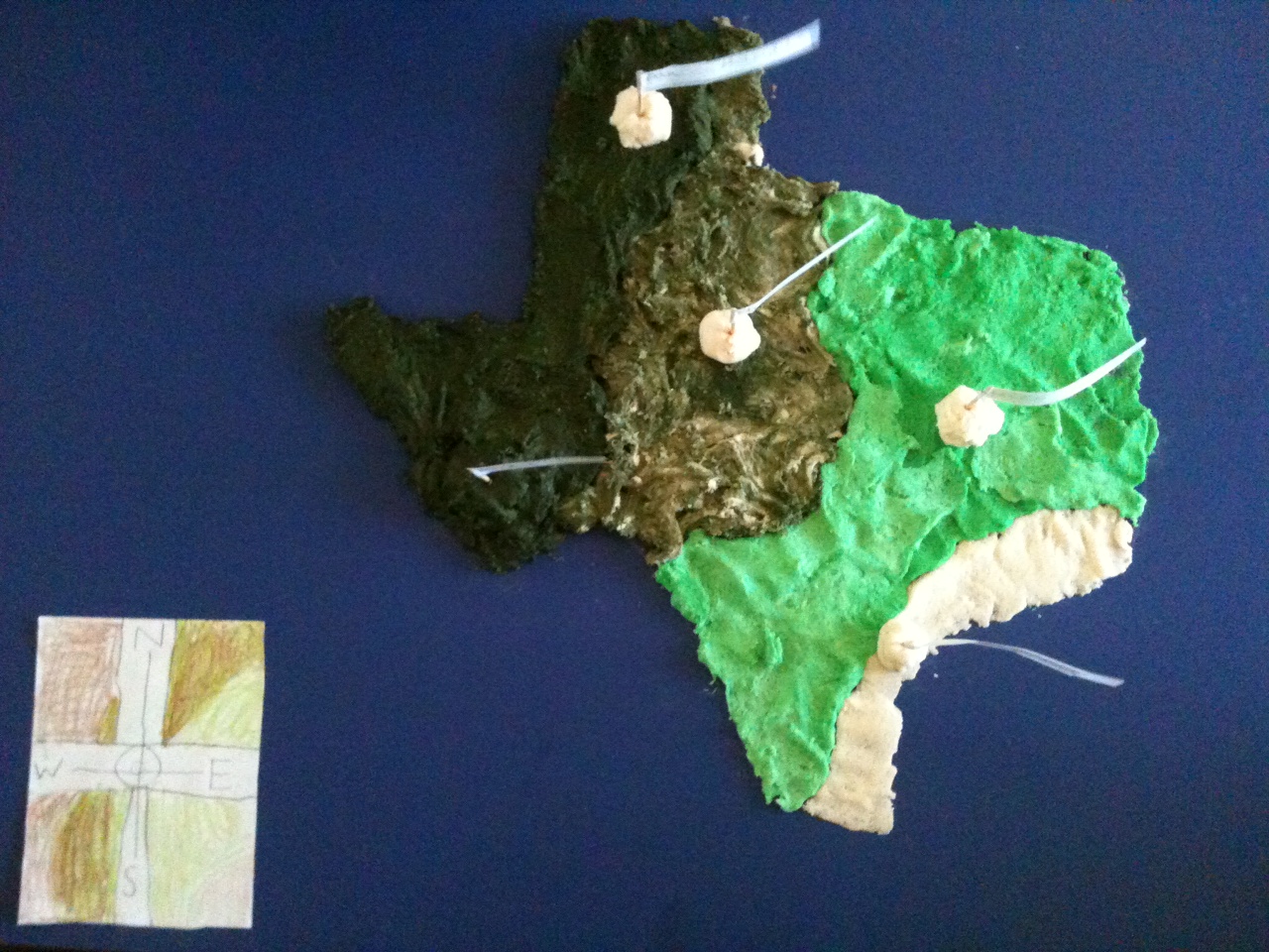 CRIM: j.man's salt dough map of the great state of texas