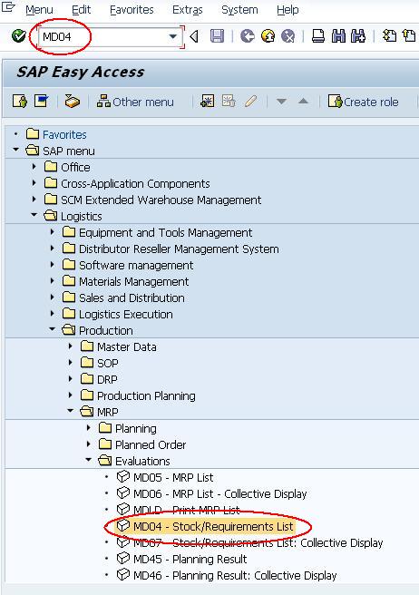 i Learn SAP: Stock Requirement List
