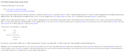 Working linguist blog: Root vs stem in FLEx