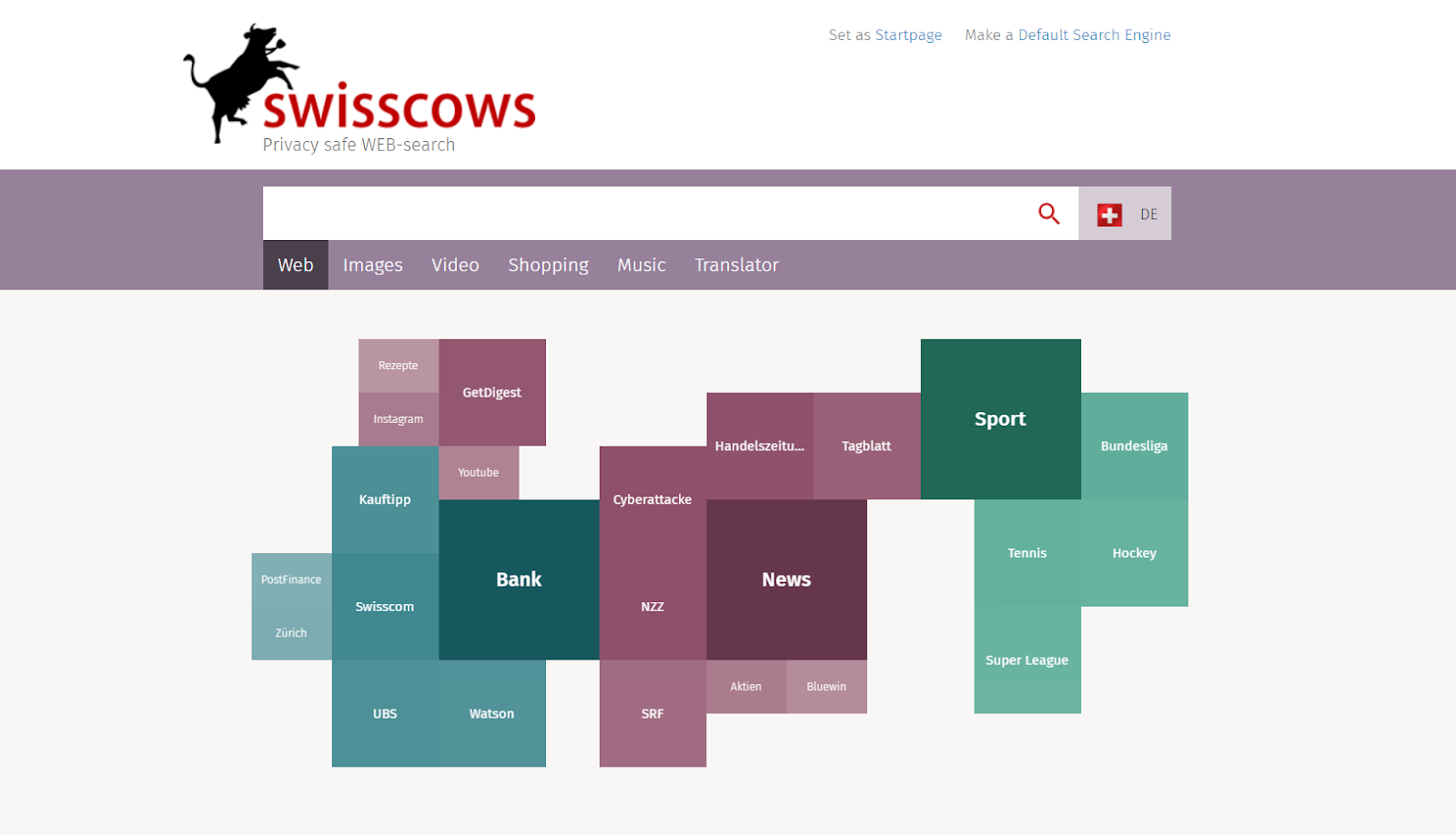 Swisscows Search Engine