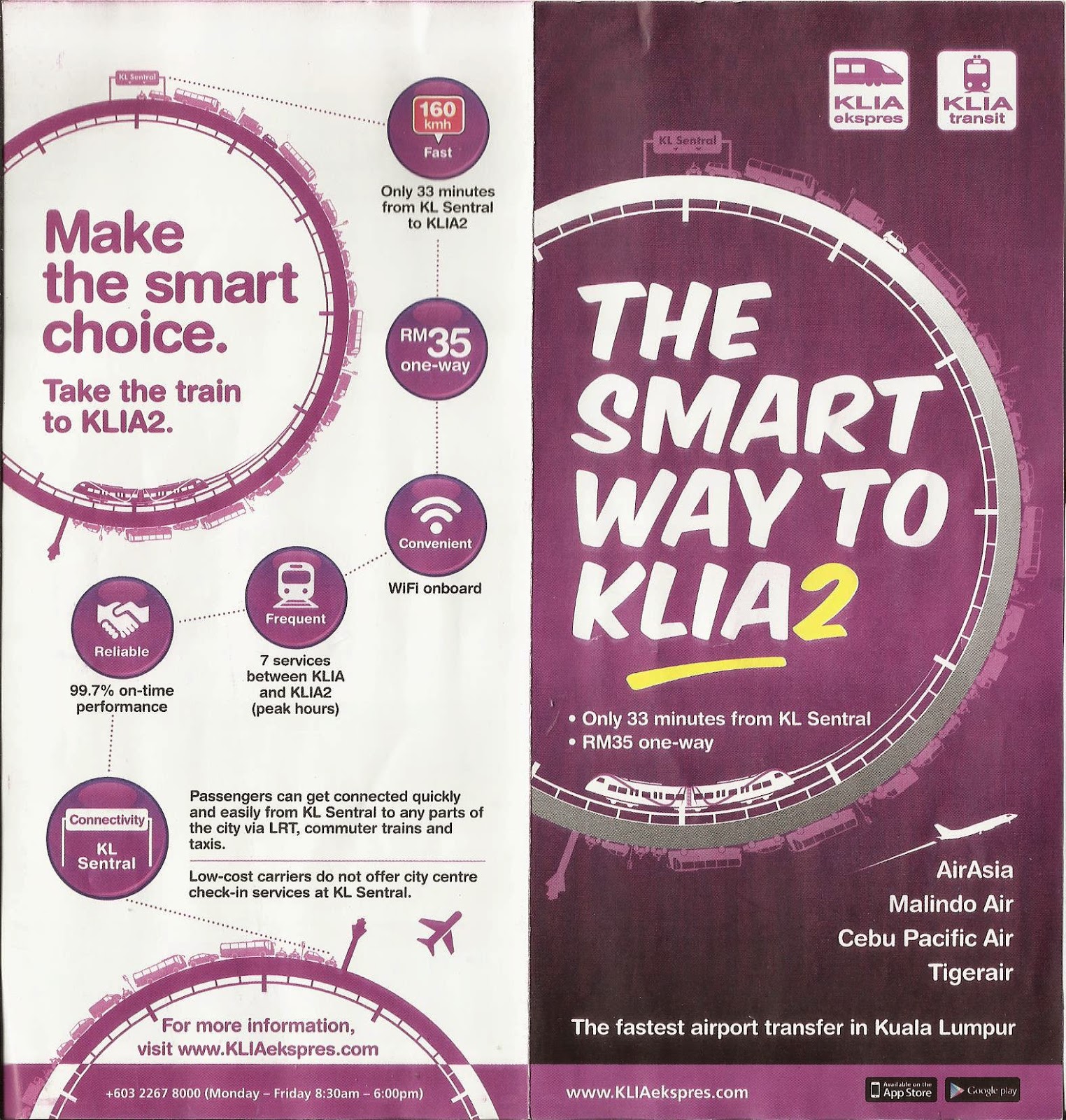 阿亮鬼故事: KLIA Ekspres / KLIA Transit - Leaflet