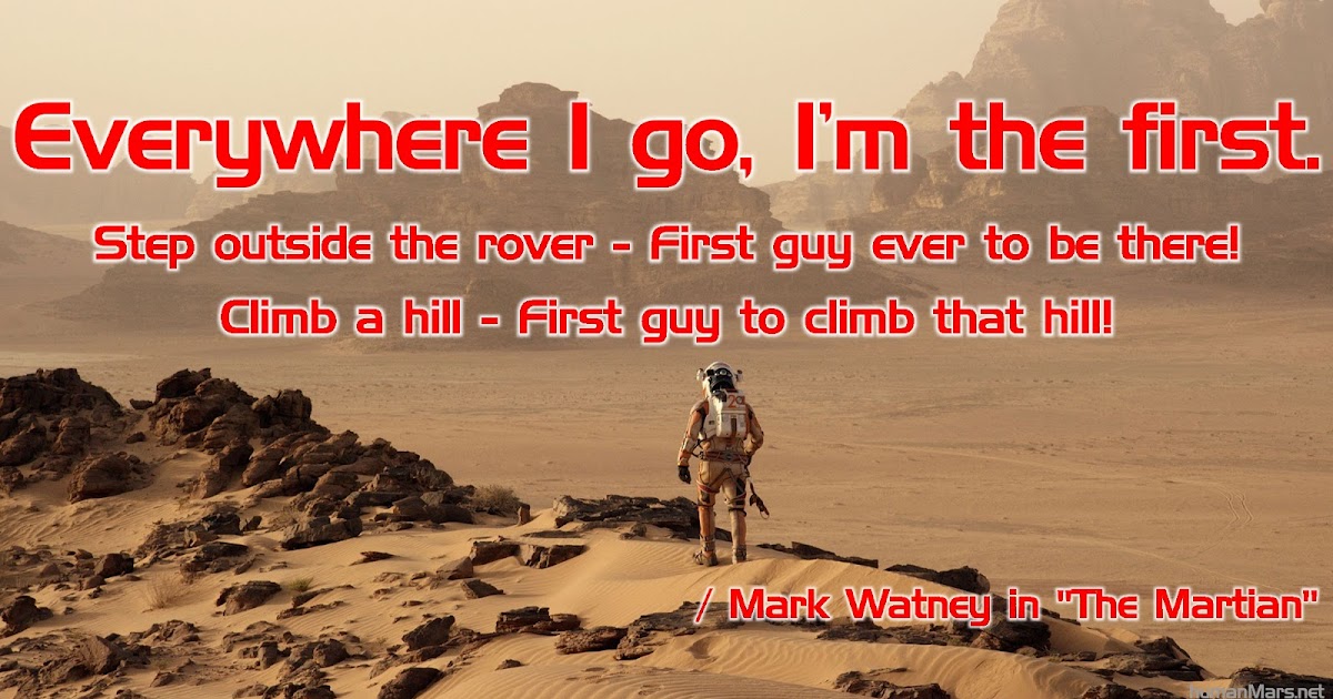 Quotes from The Martian | human Mars
