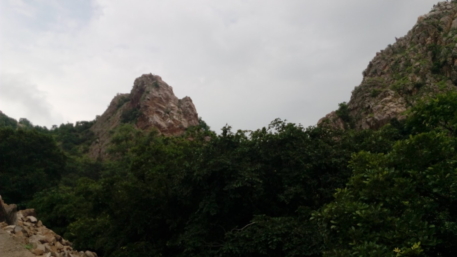 Hathni Mata Temple and Waterfall Near Pavagadh Jambughoda Gujarat India