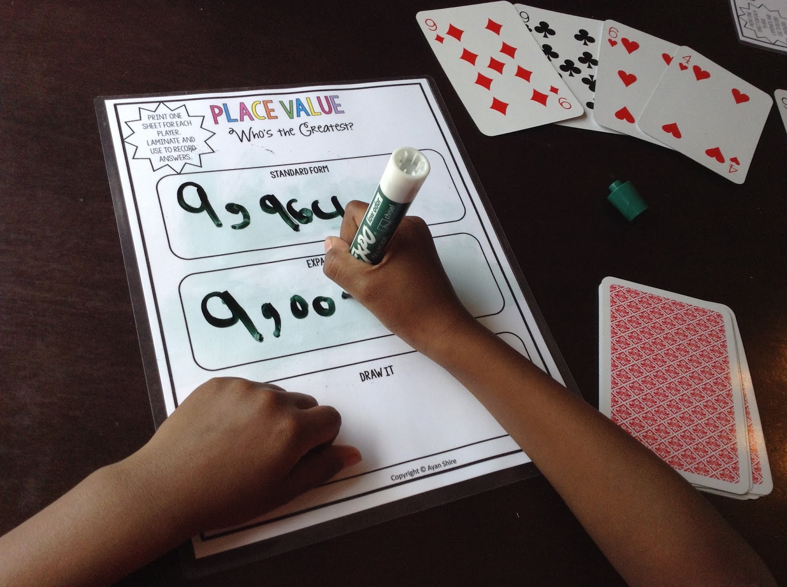 TeacherMomPlus3: Who's the Greatest? Place Value Card Game